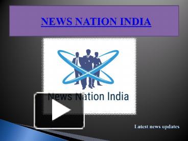 International News presentation | free to download