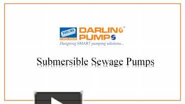PPT – Ideal Submersible Pump for Sewage Pumping India PowerPoint ...