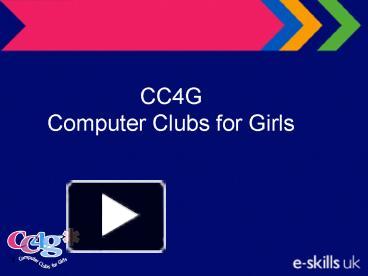 Computer Clubs for Girls presentation | free to view