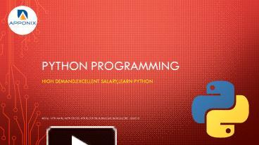 Python Programming presentation | free to download