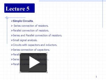 Simple Circuits. presentation | free to download