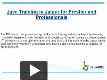 PPT – Java Training in Jaipur for Freshers and Professional PowerPoint ...