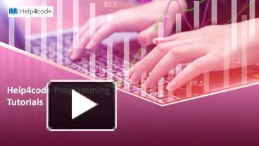 PPT – help4code | Programming Tutorials | C C++ Java Oracle C#.net MASM ...