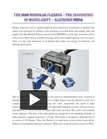 The Han-Modular Flexbox – The Innovation In Modularity - Alltronix ...