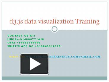 PPT – Data Visualization Training | D3.js online Training - GOT ...