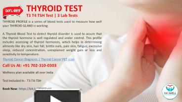 PPT – Thyroid Test PowerPoint presentation | free to download - id ...