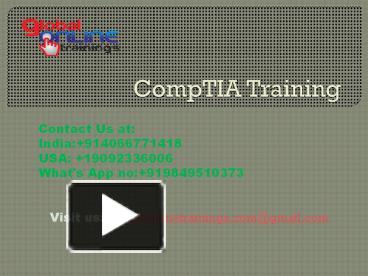 PPT – CompTIA Training | CompTIA Online Training - Global Online ...