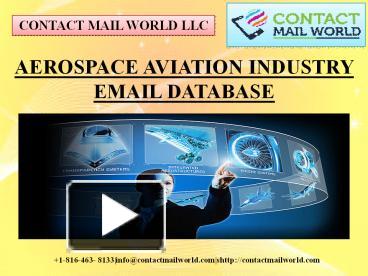 PPT – AEROSPACE AVIATION INDUSTRY EMAIL DATABASE PowerPoint ...
