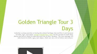 PPT – Golden Triangle Tour 3 Days PowerPoint presentation | free to ...
