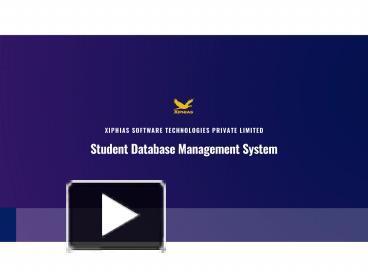 Student Database Management System presentation | free to download