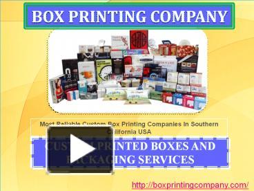 PPT – Custom Boxes Packaging Style PowerPoint presentation | free to ...