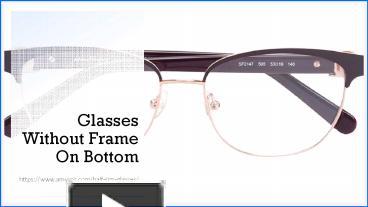 Glasses Without Frame On Bottom presentation | free to download