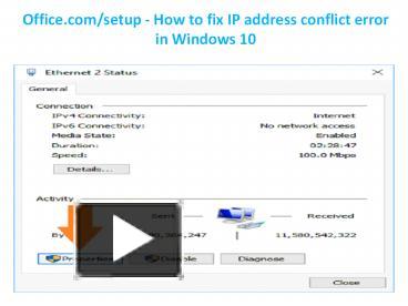 office.com/setup - How to fix IP address conflict error in Windows 10 ...