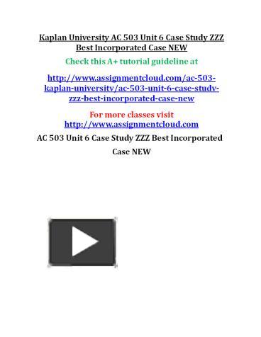 AC 503 Unit 6 Case Study ZZZ Best Incorporated Case NEW presentation ...