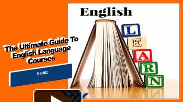 English courses in Dubai - Learn English speaking presentation | free ...