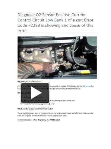 PartsAvatar Toronto - Error Code P2238 is showing and cause of this ...