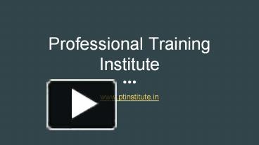 PPT – Professional Training Institute - Embedded Training in Bangalore ...