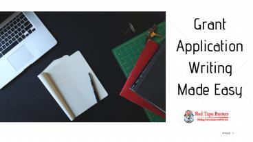 PPT – Grant Application Writing Made Easy PowerPoint presentation ...