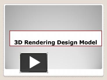 3D rendering design modeling presentation | free to download