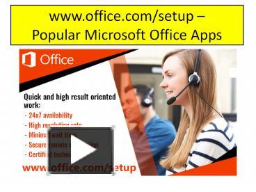 PPT – office.com/setup | Enter Product Key & Activate office.com/setup ...