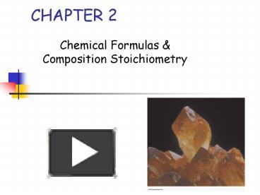 Chemical Formulas presentation | free to download