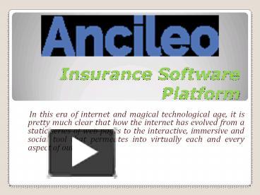 Online Insurance Platform presentation | free to download