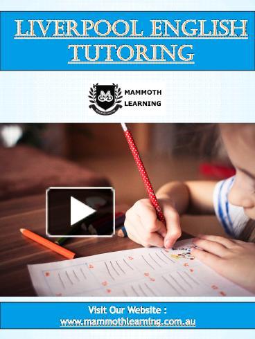 PPT – Liverpool English Tutoring PowerPoint presentation | free to ...