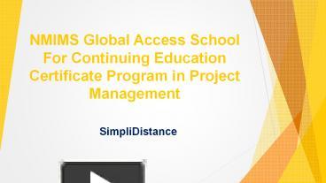 NMIMS Global Access School for Continuing Education - Project ...