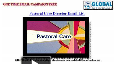 Pastoral Care Director Email Leads presentation | free to download