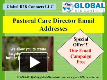 PPT – Pastoral Care Director Email Addresses PowerPoint presentation ...