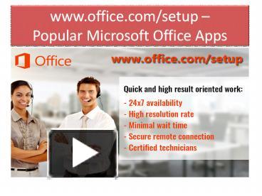 PPT – office.com/setup - Microsoft Office Apps Office 365 or 2019 ...