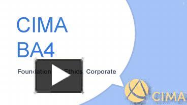 PPT – CIMA BA4 Exam Syllabus 2019 PowerPoint presentation | free to ...