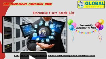 Docudesk Users Email List presentation | free to download