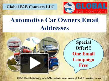 PPT – Automotive Car Owners Email Addresses PowerPoint presentation ...