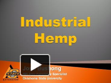 PPT – CBD Industrial Hemp PowerPoint presentation | free to download ...