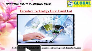 Formdocs Technology Users Email List presentation | free to download