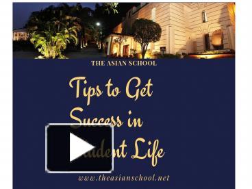 PPT – Tips to Get Success in Student Life PowerPoint presentation ...
