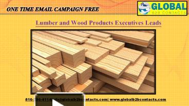 PPT – Lumber and Wood Products Executives Leads PowerPoint presentation ...