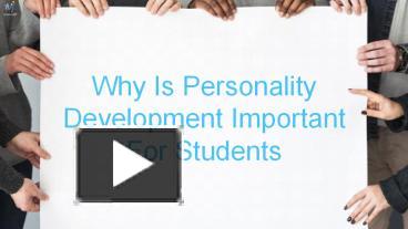 Why Is Personality Development Important For Students presentation ...