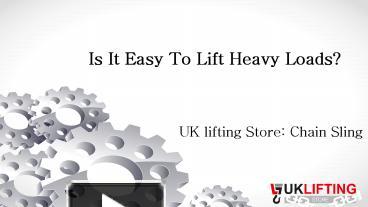 Is It Easy To Lift Heavy Loads? presentation | free to download