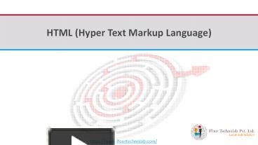 An Introduction to HTML presentation | free to download