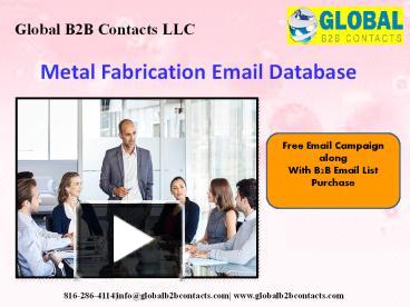 PPT – Metal Fabrication Email list PowerPoint presentation | free to ...