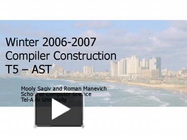 Abstract Syntax Trees presentation | free to view