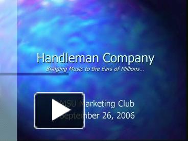 Handleman Company presentation | free to view