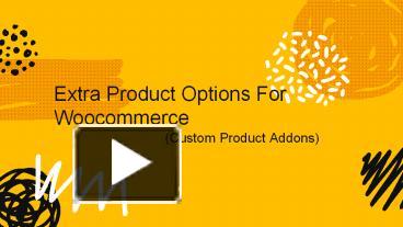 Extra Product Options for WooCommerce (Custom Product Add ons ...