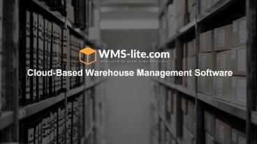 WMS-lite.com to hit the most easiest Inventory Management Software ...