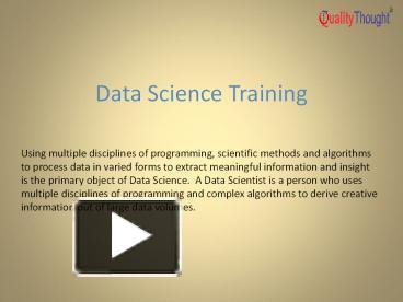 PPT – Data science training Hyderabad PowerPoint presentation | free to ...