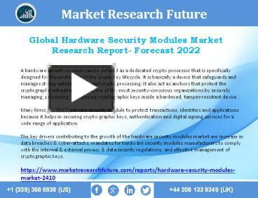 PPT – Hardware Security Modules Market 2018 Growth Rate Research Report ...