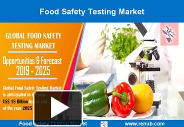 PPT – Food Safety Testing Market Opportunities (1) PowerPoint ...