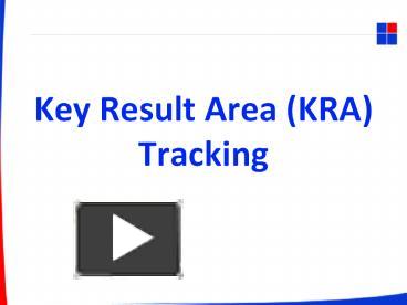 Key Result Area (KRA) Tracking presentation | free to download